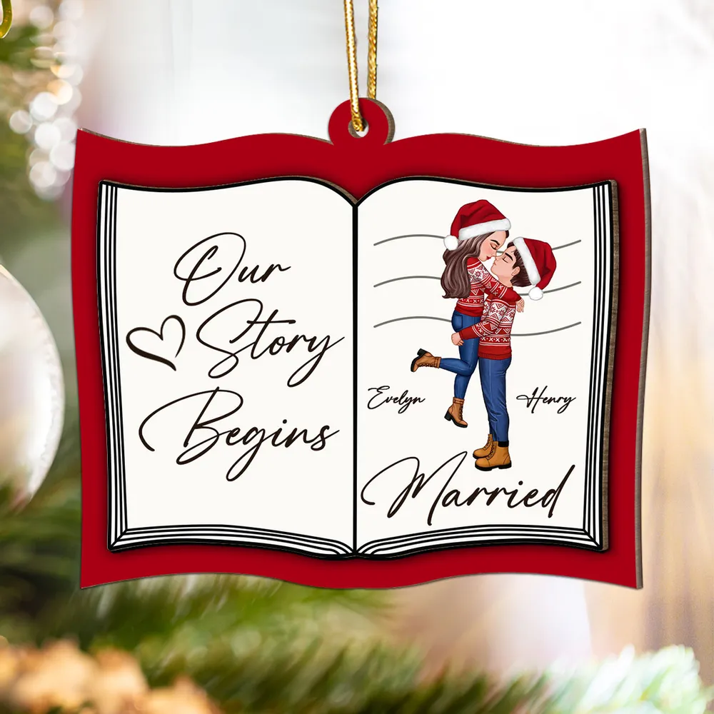 Our Next Chapter Married Storybook Couple - Personalized Custom Shaped – The Next Custom Gift