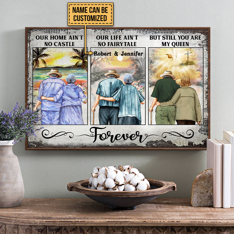 Family Married Old Couple My Queen Forever Custom Poster – The Next Custom Gift