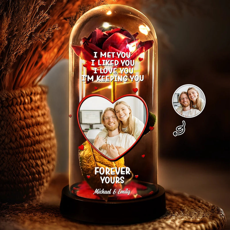 Custom Photo Together And Forever Yours - Personalized Everlasting Ros ...