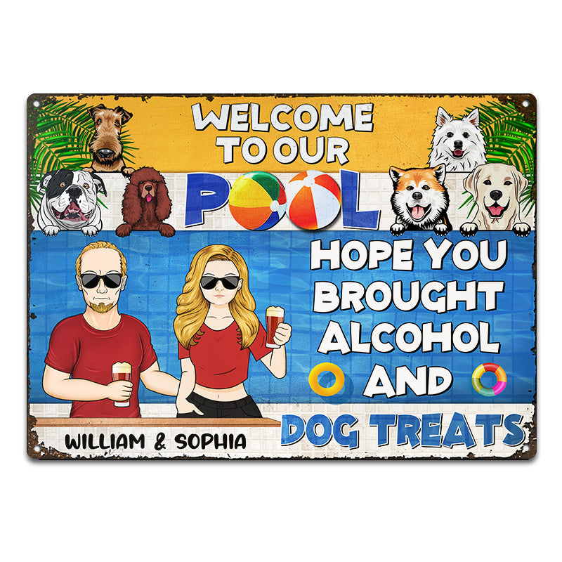 Pool Hope You Brought Alcohol - Swimming Pool Decoration - Personalize ...