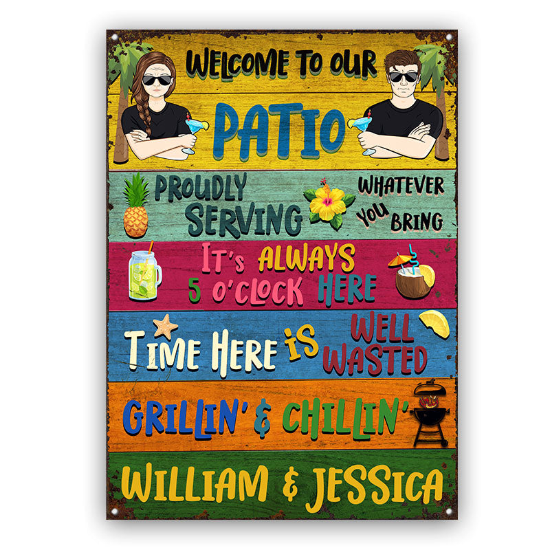 Proudly Serving - Patio Decoration For Single And Couple Owners - Pers ...