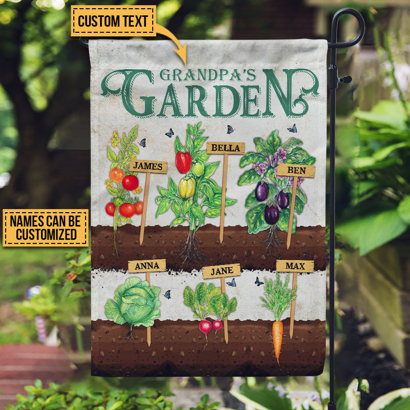 Personalized Garden Vegetables Customized Flag – The Next Custom Gift