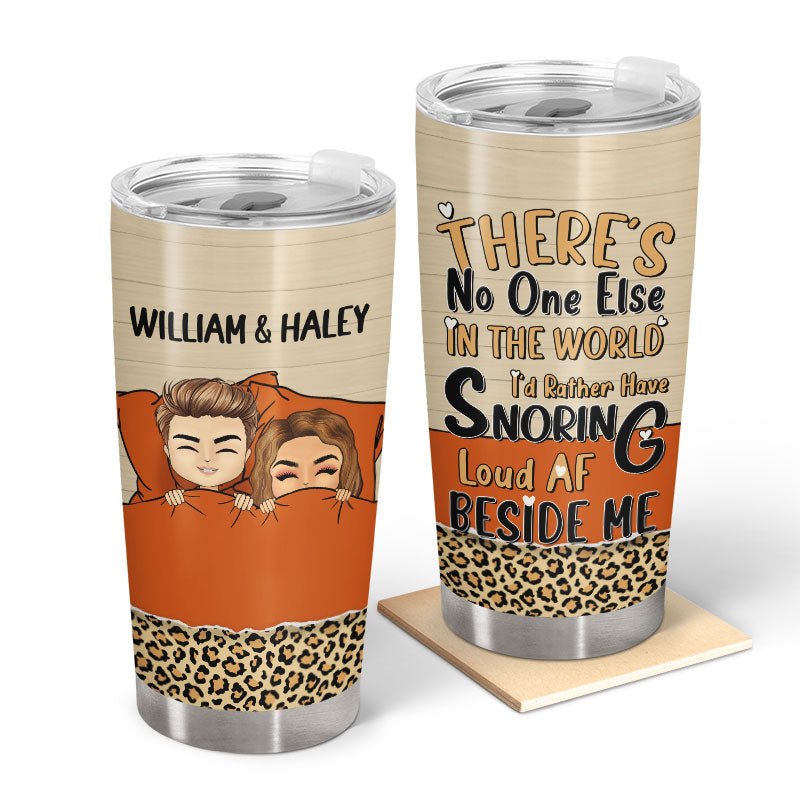 Chibi Couple Snoring Loud AF Beside Me - Personalized Custom Tumbler ...