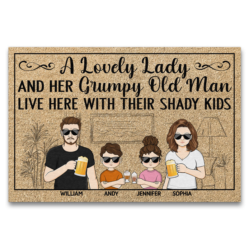 A Lovely Lady And Her Grumpy Old Man Live Here With Their Shady Kids C ...
