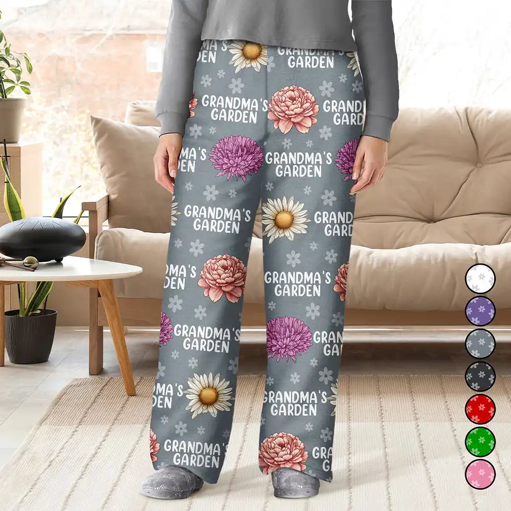 Grandma's Garden Birth Flower - Personalized Pajama Pants – The Next ...