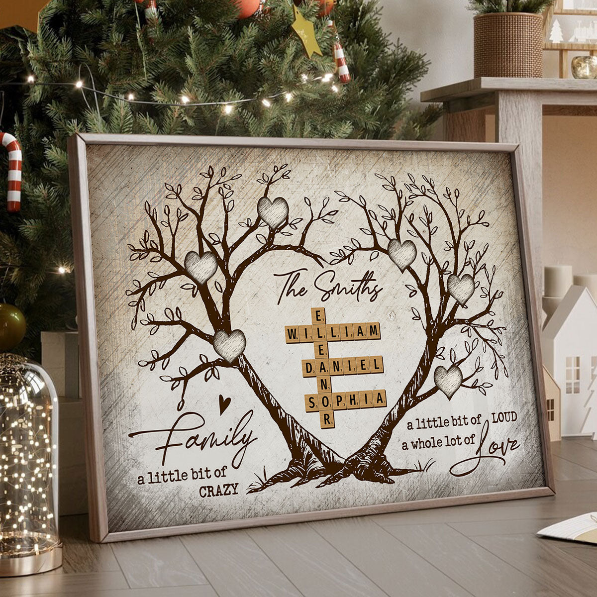 Family Heart Tree Crossword Puzzle - Created In A Moment, Treasured Fo ...